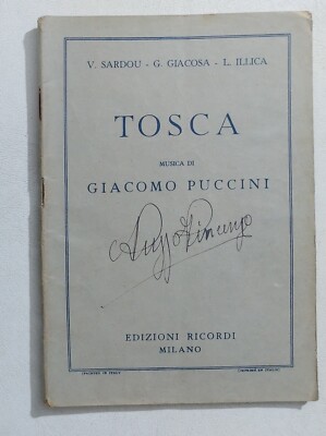 68470 LIBRETTO D'OPERA - Giacomo Puccini - Tosca - Ed. Ricordi 1944 | eBay