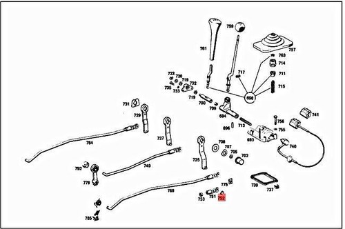Genuine Mercedes Auto Trans Kick Down Rod Bushing 2109920010 | eBay
