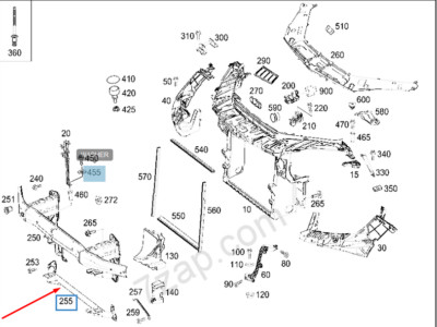 NEW MERCEDES-BENZ M-CLASS W166 FRONT BUMPER LOWER CRASH BAR A1666200085 ...