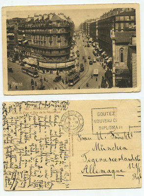 10087 - Marseille - Quai du Port et la Rue de la Republique - AK, gel ...