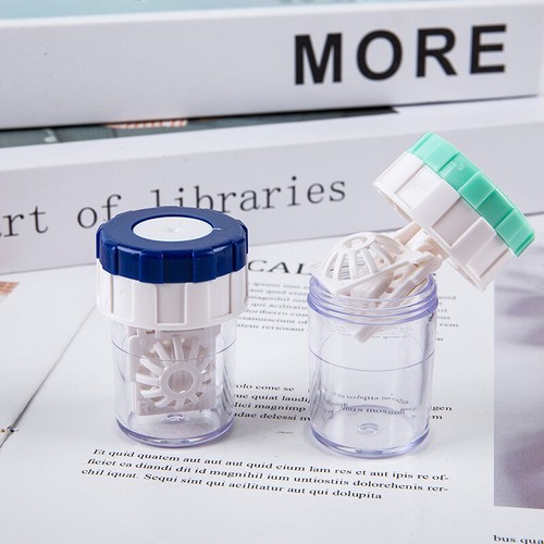 Contact Lens Cleaner Case Box Manual Rotation Type Storage Holder ...