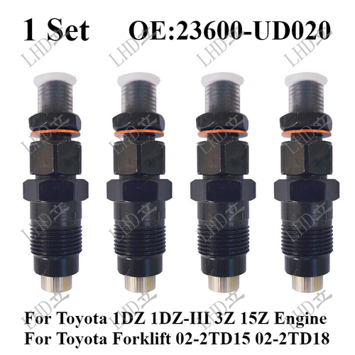 1 Set Fuel Injectors 23600-UD020 For Toyota 1DZ 1DZ-III 3Z 15Z Engine ...