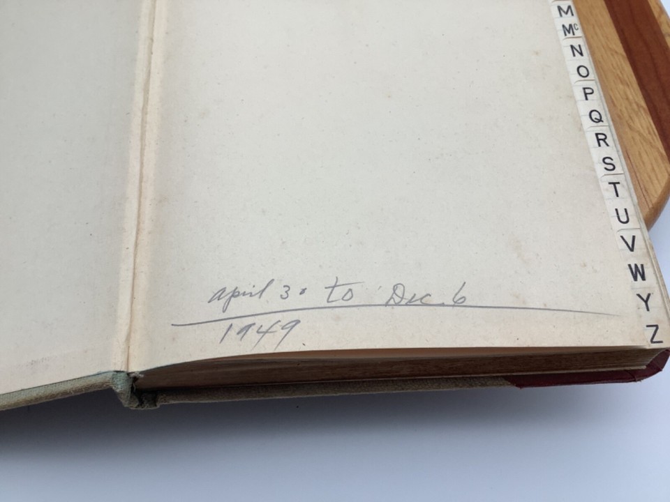 General Store 1949 Hand Written Ledger Log Book Prop Ephemera | eBay