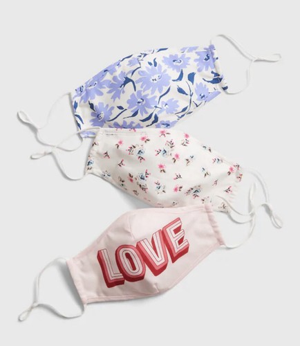 Gap Adult Contour Face Mask (3-pack) love graphic | eBay