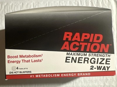 Rapid Action Energize 2 Way Lasting Energy Boost Metabolism (12 packs ...
