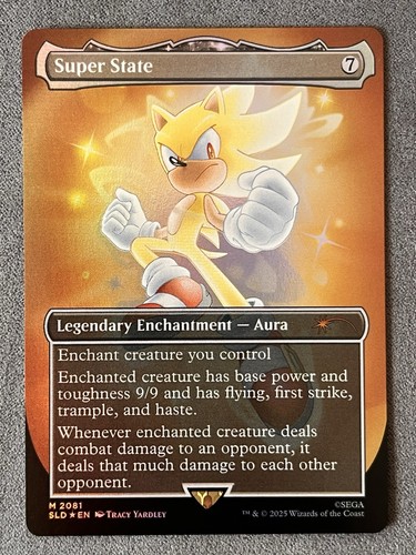 MTG - Super State - Rainbow Foil - Sonic Secret Lair Drop - 2081 | eBay UK