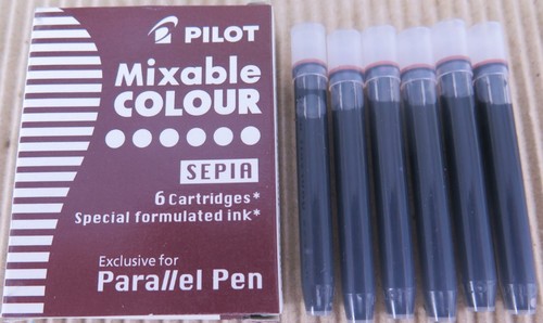 6 Pack SEPIA Pilot Parallel Pen Cartridge Refills IC-P3-S6-SP | eBay