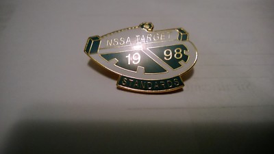 "NSSA" (NATIONAL SKEET SHOOTING ASSOCIATION Pinback 1 1/4" X 3/4" 1998 ...