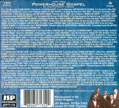 VARIOUS ARTISTS POWERHOUSE GOSPEL ON INDEPENDENT LABELS 1946-1959 NEW ...
