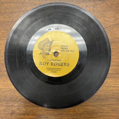 Post's Sugar Crisp w Roy Rogers / Handy Dandy & Candy, Clooney 7" 78 ...