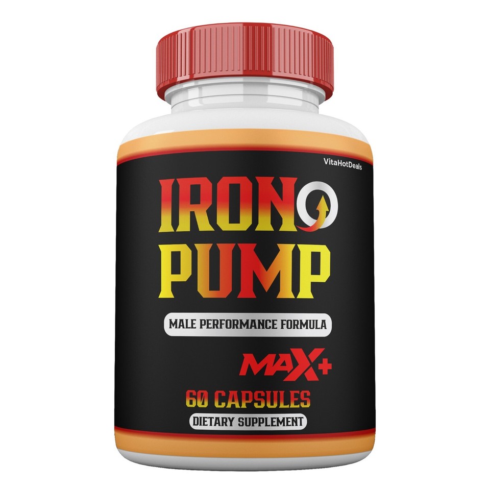 Iron Pump Max + Capsules, Iron Pump Max+ Pills for Men, Male Health (5 ...