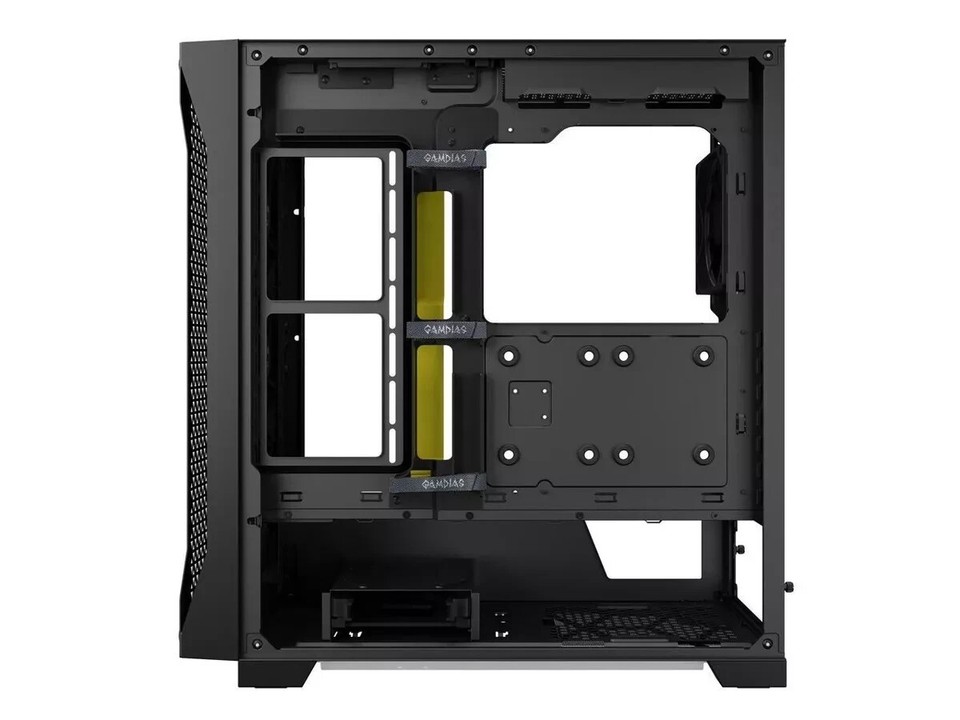 mesh pc case atx mid tower computer ATHENA P1 + 4pipe air cooler HSF ...