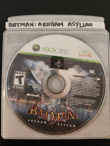Batman: Arkham Asylum (Microsoft Xbox 360, 2009) Disc in Sleeve - NO ...