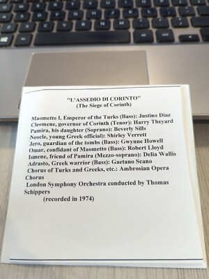 Live Recording Opera CD -1727 1974 Corinto Diaz Theyard Sills Verrett ...