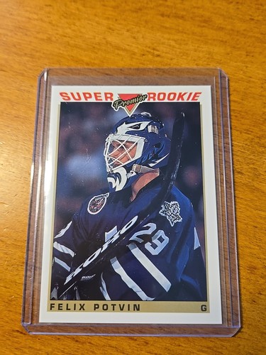 1993-94 Topps Premier Hockey Super Rookie Felix Potvin #126 Toronto ...