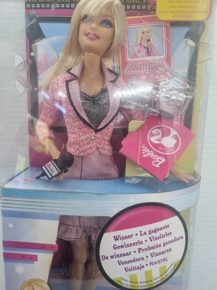 Barbie I Can Be TV News Anchor Doll Mattel 2010 T2692 New In Box ...
