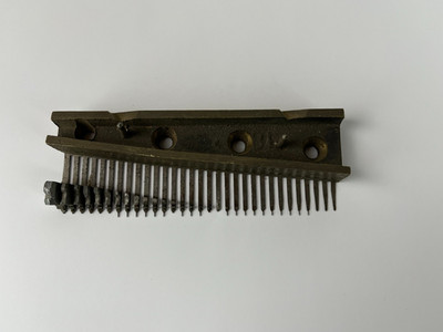 Antique Music Box Comb Disc Changer Regina Corona ? 5 3/8" 4 Hole Part ...