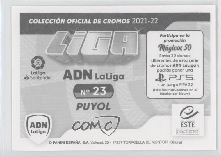 2021-22 Panini La Liga Santander Este Stickers ADN La Liga Carles Puyol ...
