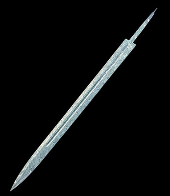 35" FULL TANG Custom Handmade Damascus Sword Blank Blade Knife & Sword ...