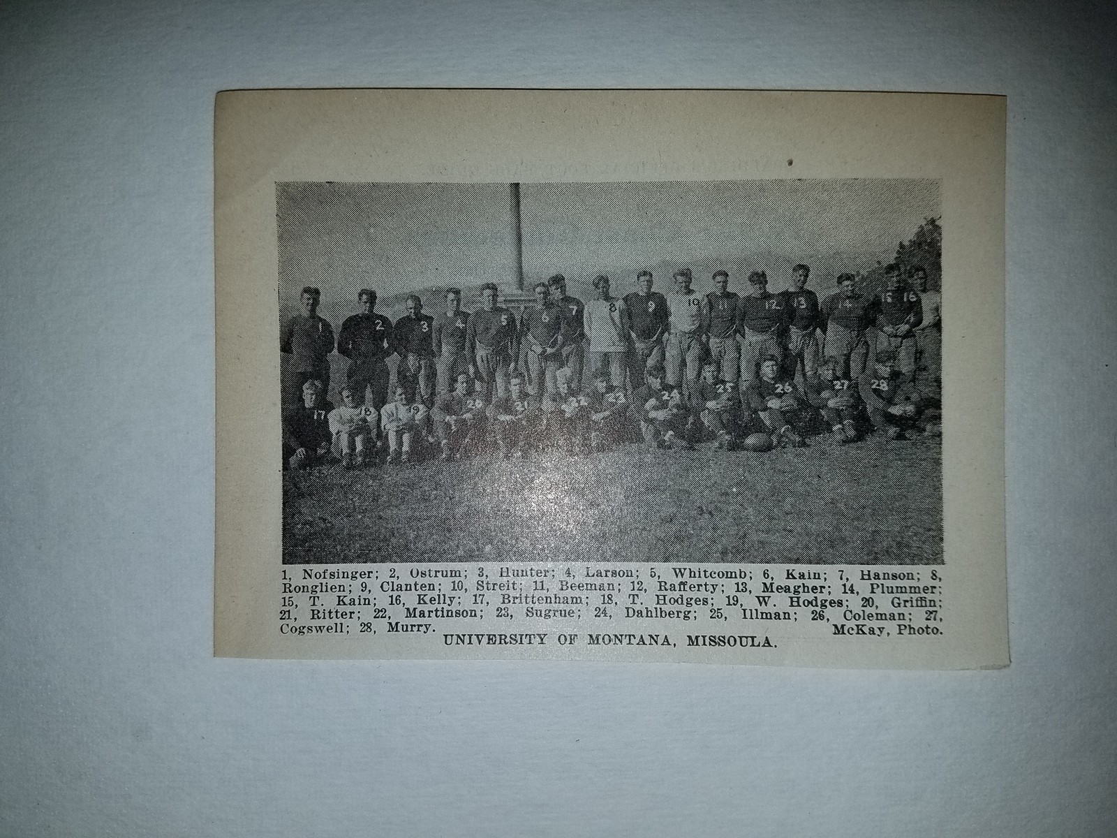 University of Montana Missoula 1925 Football Team Picture | eBay