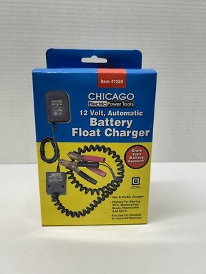 NEW CHICAGO BATTERY FLOAT CHARGER 12V AUTOMATIC ITEM 41288 | eBay