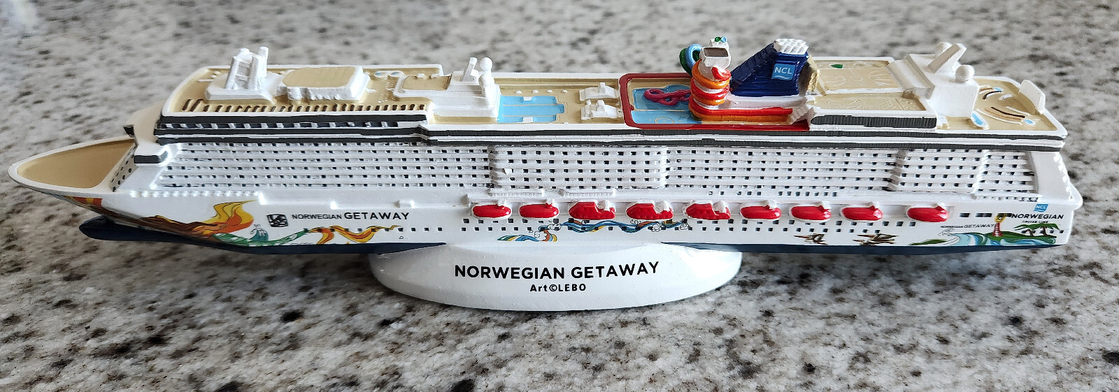 NCL Norwegian Getaway Cruise Ship Model Souvenir New In Box | eBay