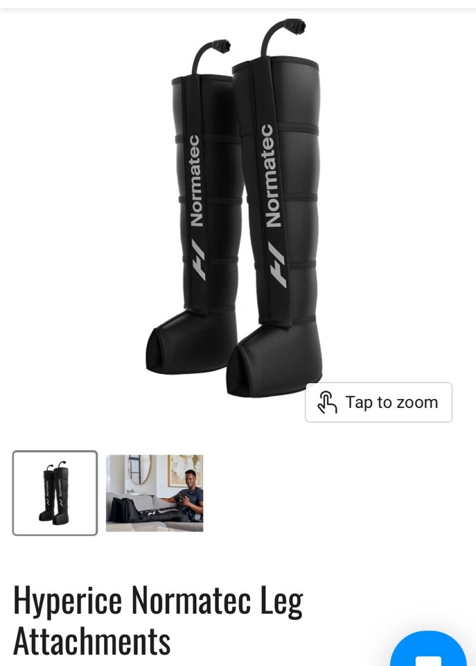 Hyperice Normatec Leg Attachments - Short (5'4" and under) Very hard to ...