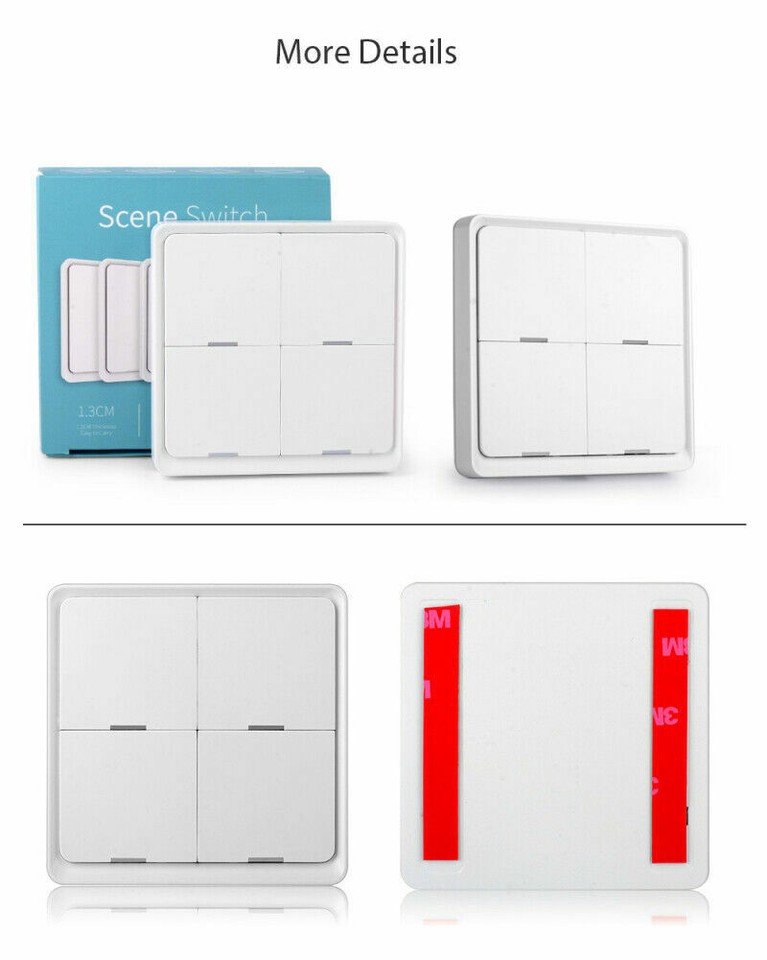 Tuya Zigbee Wireless Scene Switch Push Button Controller Smart Home Automation | eBay UK