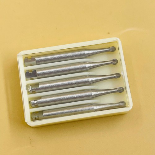 5pcs Dental RA #4 Round Carbide Bur for Slow Speed Latch Type #4 RA ...