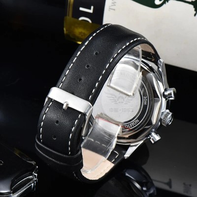 42mm China Aviation 1963 Pilot Chronograph Quartz Watch 21 Zuan ...