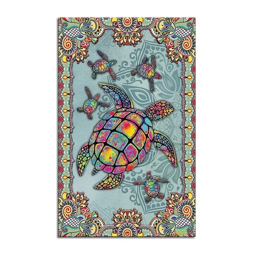 Personalized Rug Mandala Hawaii Turtles Rug, Carpet Rug Room Decor | eBay