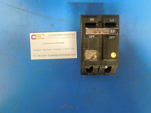 THQL2115- GE 15A AMP 2P POLE 10kA@120/240V PLUG ON BREAKER - OLDER ...