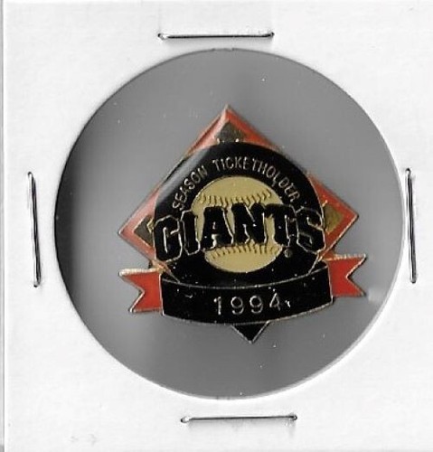 SAN FRANCISCO GIANTS 1994 SEASON TICKET HOLDER HAT LAPEL PIN PINBACK | eBay