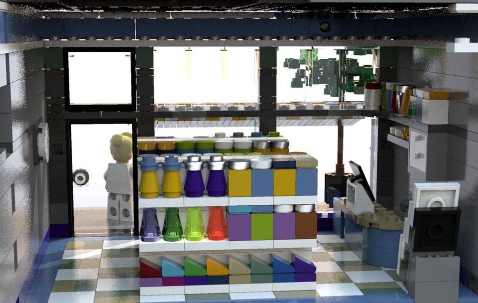 Lego Custom Modular Building [Purple Pharmacist] INSTRUCTIONS ONLY | eBay