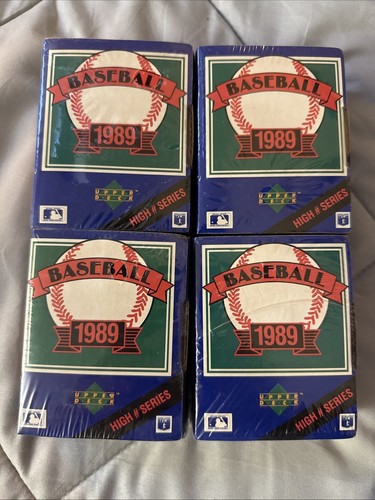 (4) 1989 Upper Deck Baseball High # Series Box Set Sealed New ...