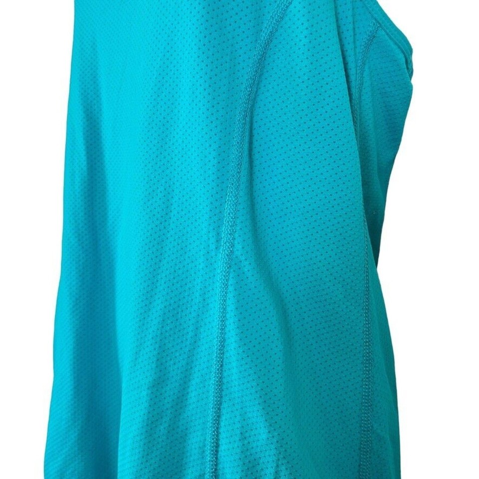 Lorna Jane Active Womens Racerback Blue Perforated Athletic Tank Top ...
