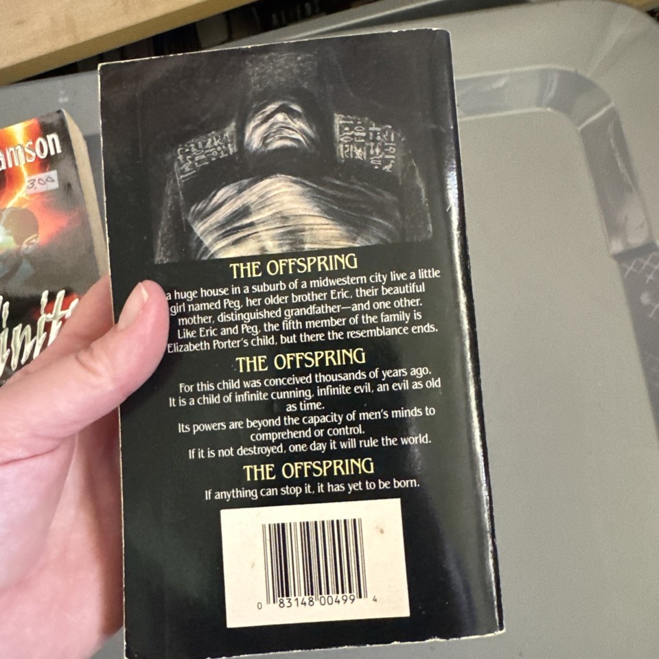 J. N. Williamson Lot 3 Vintage Horror Paperbacks: Offspring Noon Spell ...