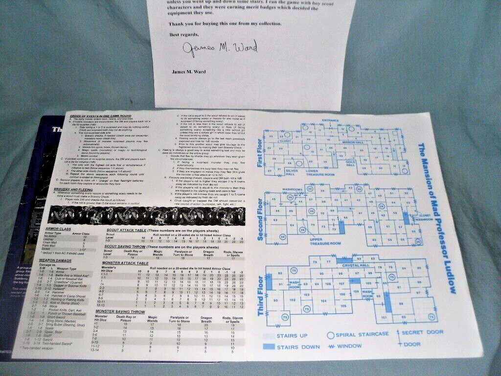 AD&D - J1 THE MANSION OF MAD PROFESSOR LUDLOW (ULTRA RARE TSR MODULE ...