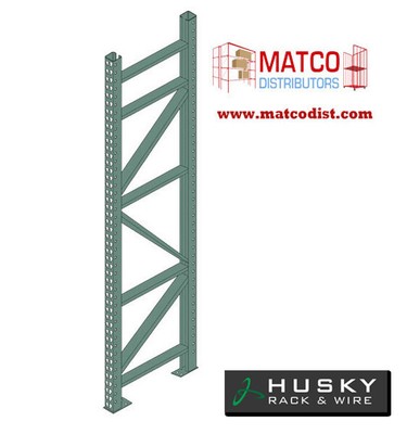 Tear Drop Pallet Rack Upright Frame 16' x 48" - Husky | eBay