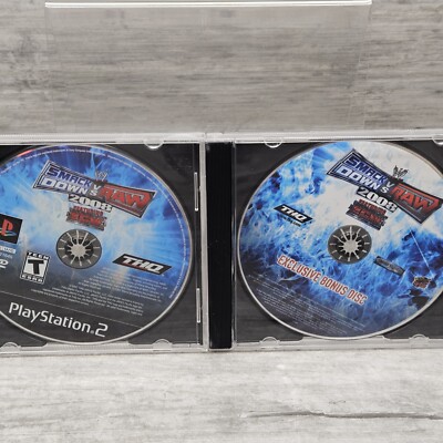 Playstation 2 (PS2) WWE Smackdown vs Raw 2008 With Bonus Disc Tested ...