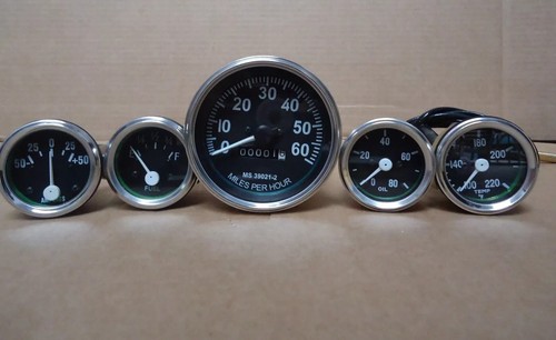 JEEP Speedometer Gauge Kit (12 VOLT) fits 1946-66 CJ-2A, 3A, 3B,M38 ...