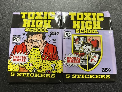 1991 Topps TOXIC HIGH SCHOOL TRADING CARDS Sealed - Turkey Day Special ...