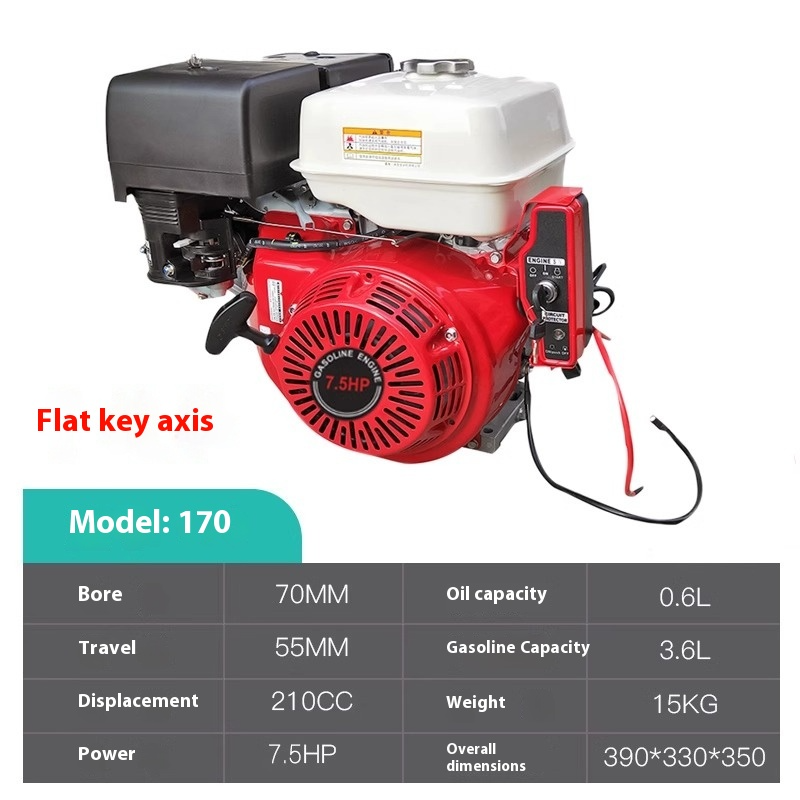 168F170F Gasoline Engine Micro Engine Four-stroke Small Power ...