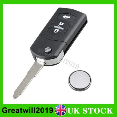 Replacement For MAZDA 2 3 5 6 RX8 MX5 3 Button Remote Key Fob Case ...