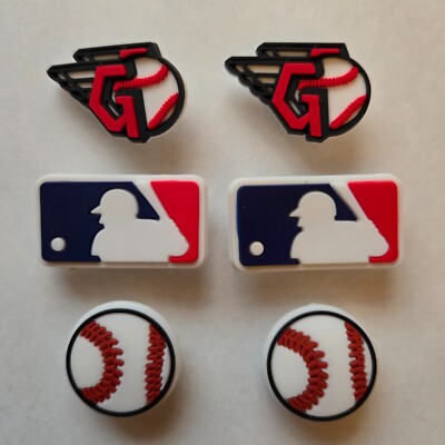 MLB Cleveland Guardians Baseball Team For Crocs Shoe Charms Jibbitz - 6 ...