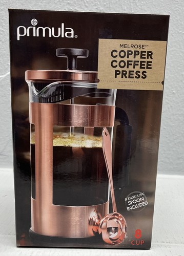 Primula Melrose Copper Coffee French Press 8 Cup - Brand New Box E | eBay