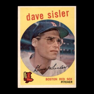 Dave Sisler 1959 Topps Boston Red Sox #384 Vintage Set Filler! | eBay