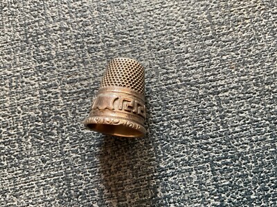 antique silver thimble with Greek key design | eBay