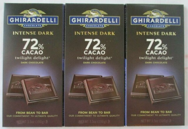 Ghirardelli Intense Dark Chocolate Bar - 100g (12 Pack) for sale online ...