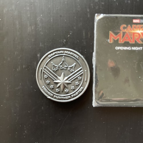 Captain Marvel AMC Opening Night Fan Event Coin/Medallion Displayed ...